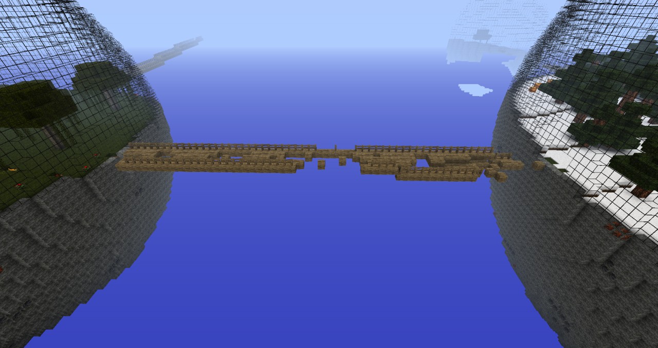 Get across the bridge(begginner parkour map) Minecraft Map