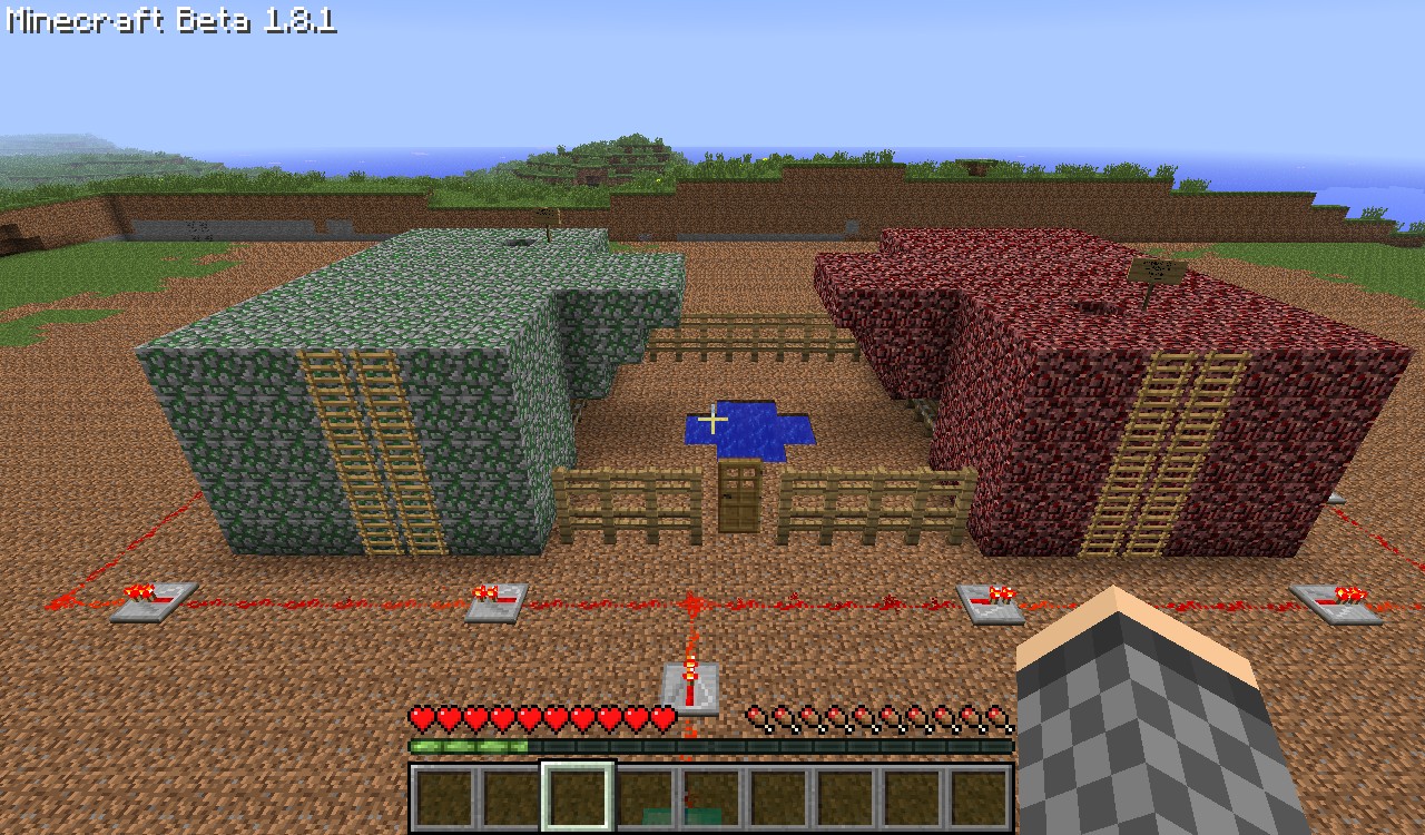 Clay soldier arena for 2 factions Minecraft Map