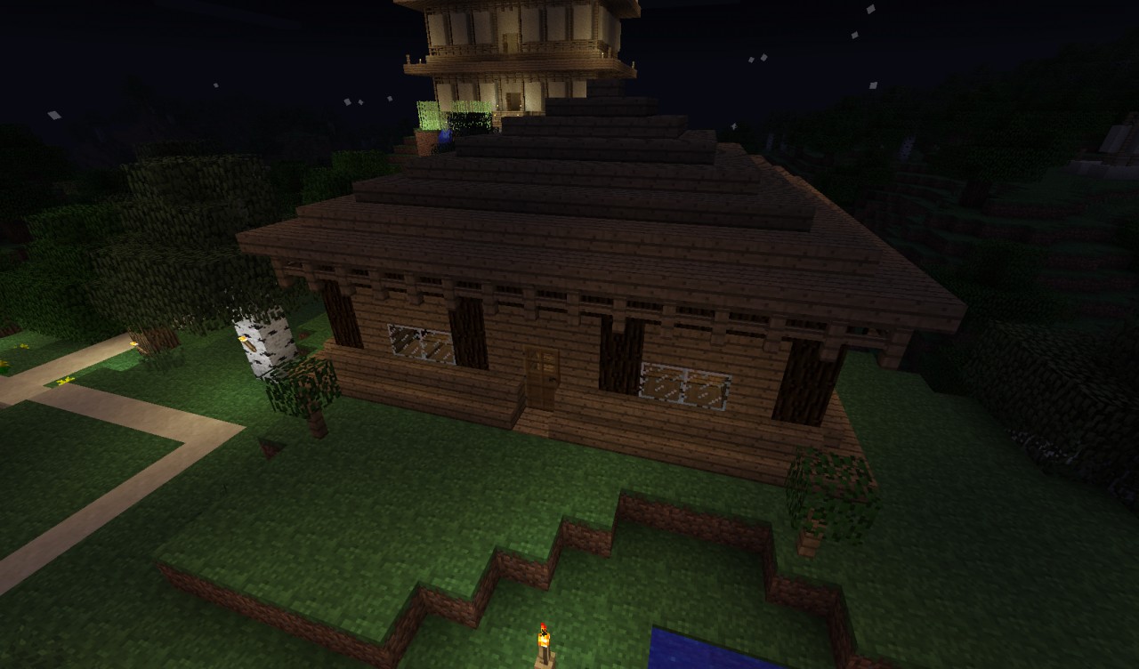 Asian Wooden House Minecraft Map
