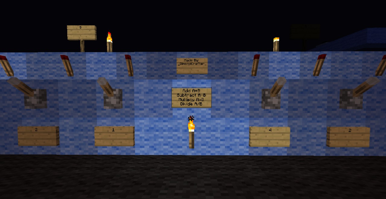 Redstone Calculator Minecraft Map