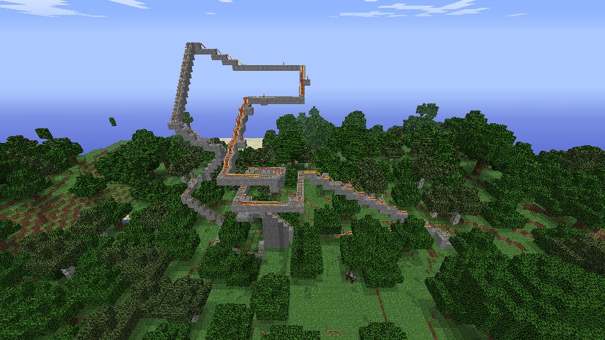 THRILLVILE ROLLER COASTER Minecraft Map