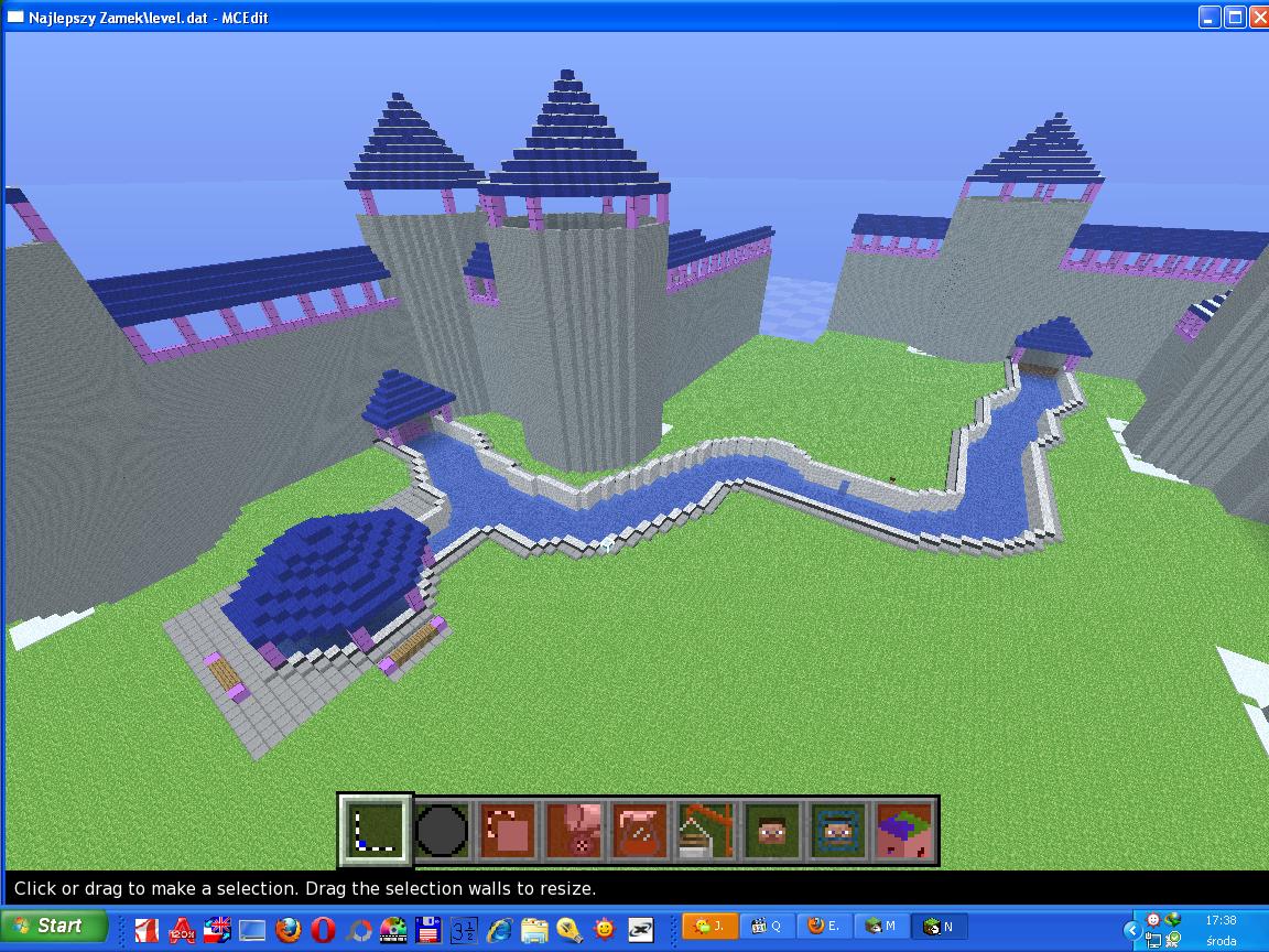 AWeSOME GRAY AND BLUE CASTLE Minecraft Map