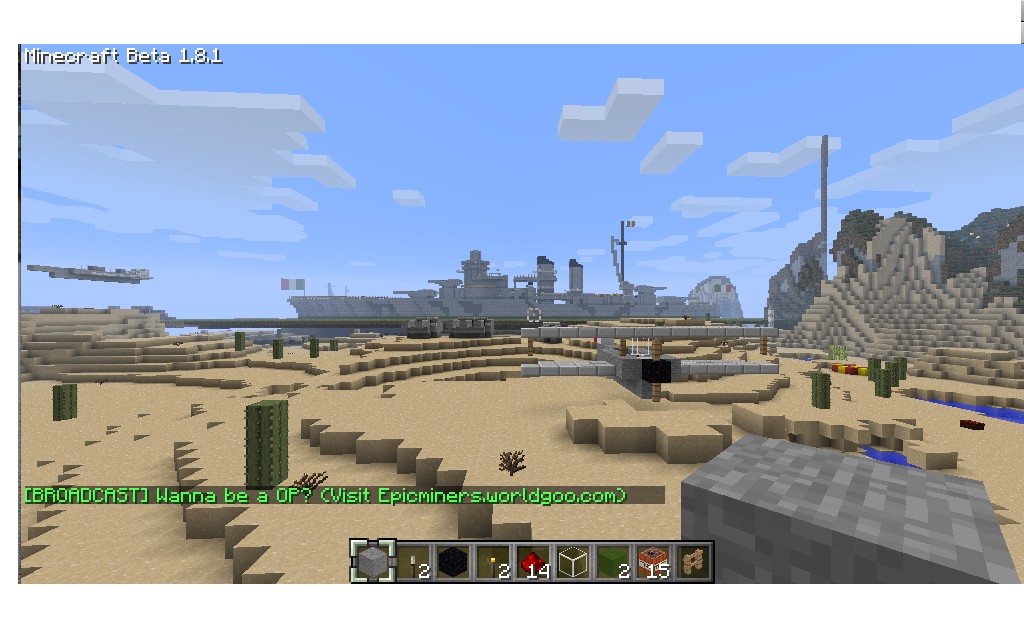 Italian light cruiser Minecraft Map