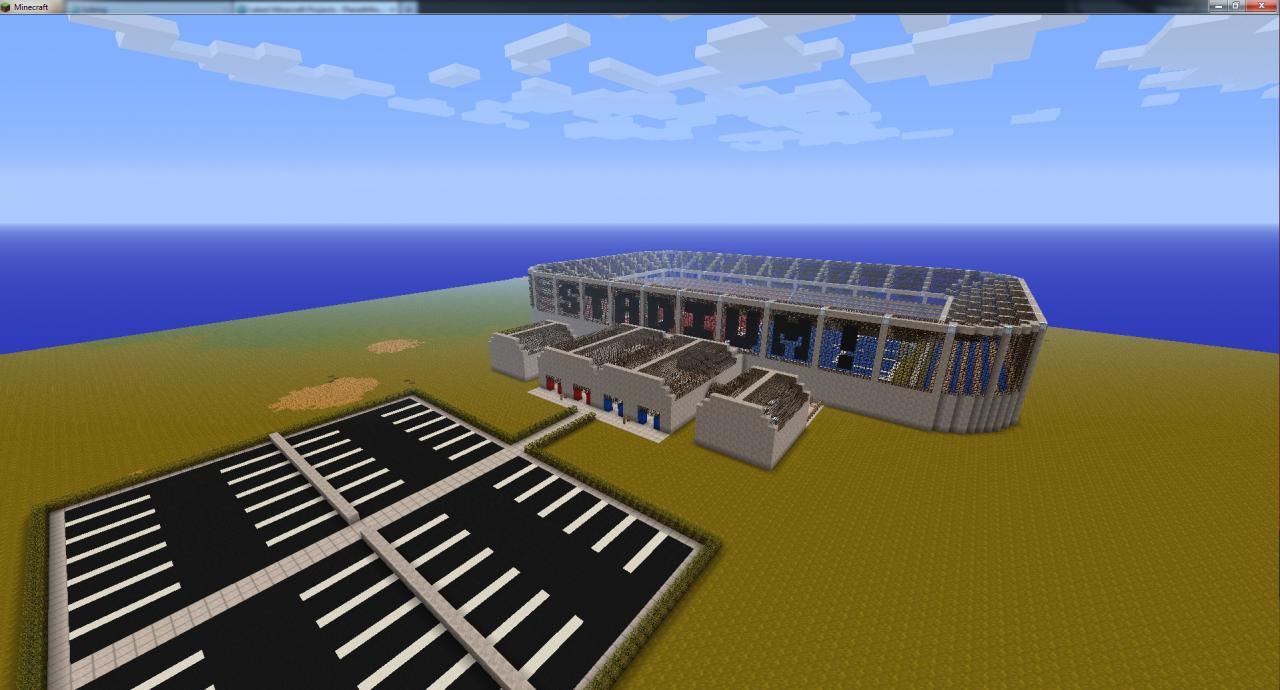 Stadium Red vs Blue theme Minecraft Map