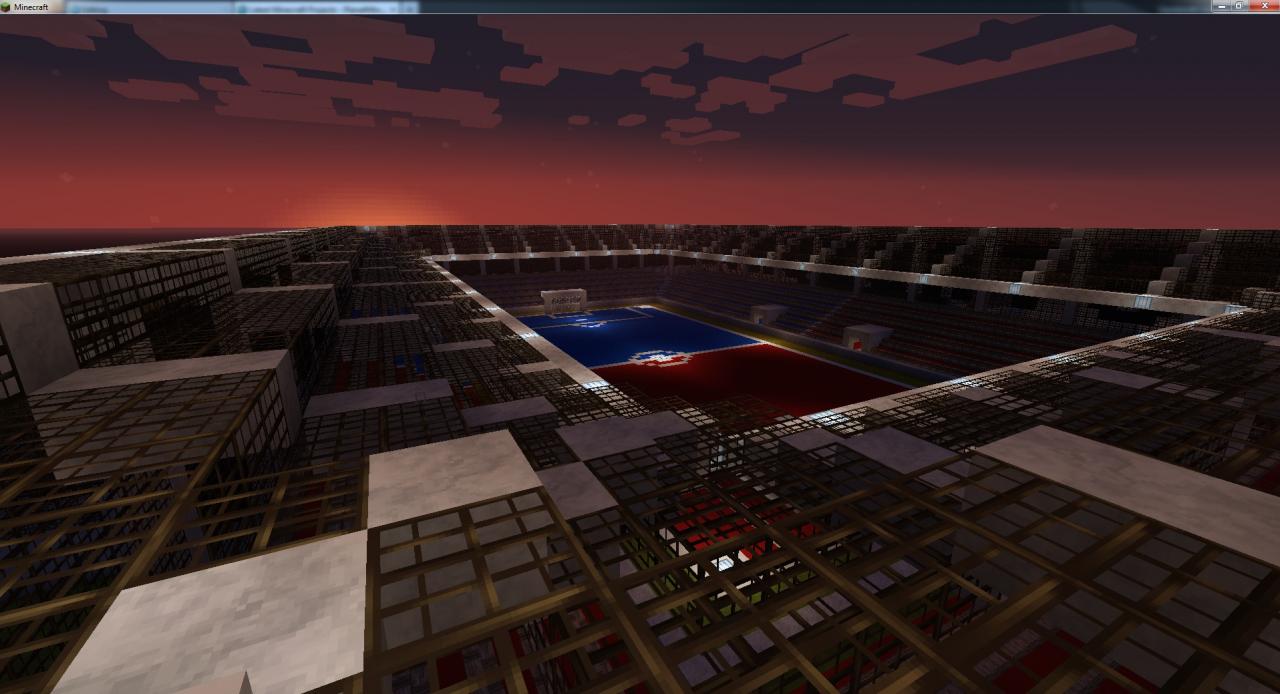 Stadium Red vs Blue theme Minecraft Map