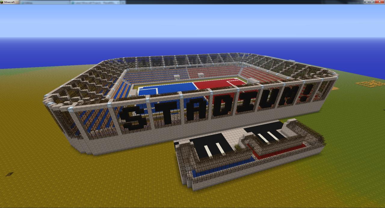 Stadium Red vs Blue theme Minecraft Map
