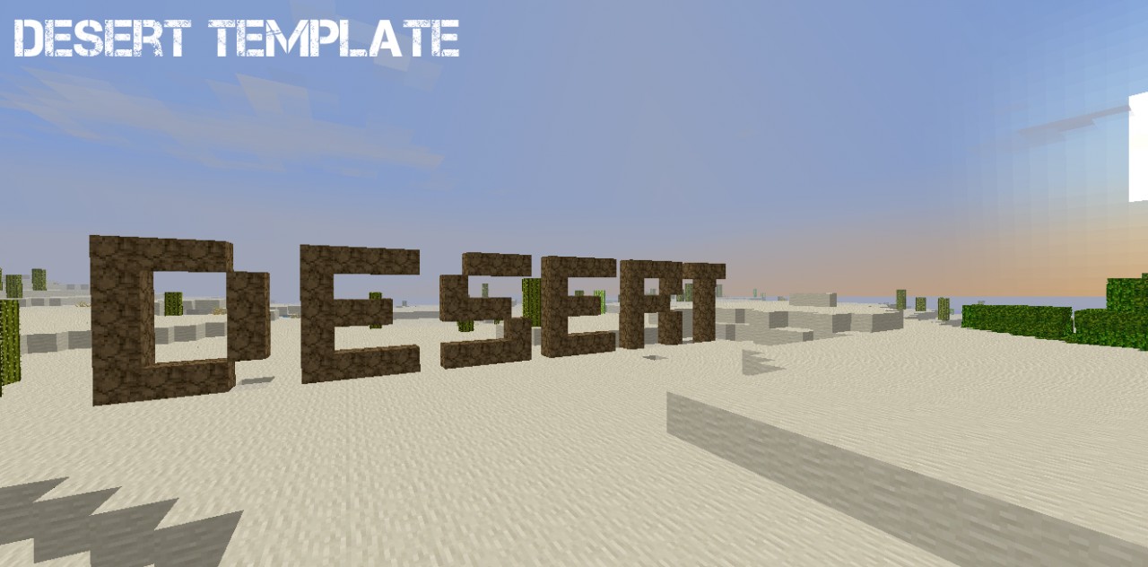 Desert Template Minecraft Map