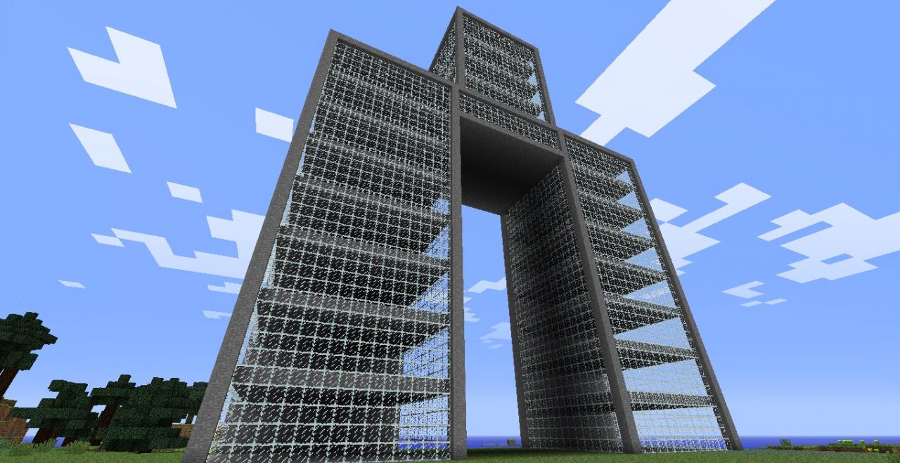 modern sky scraper Minecraft Map