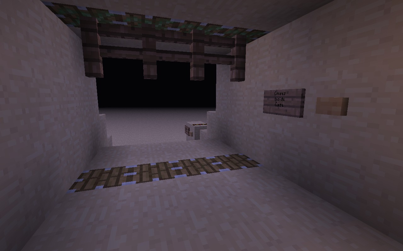 Anti-Mob Double Portcullis Gate Minecraft Map