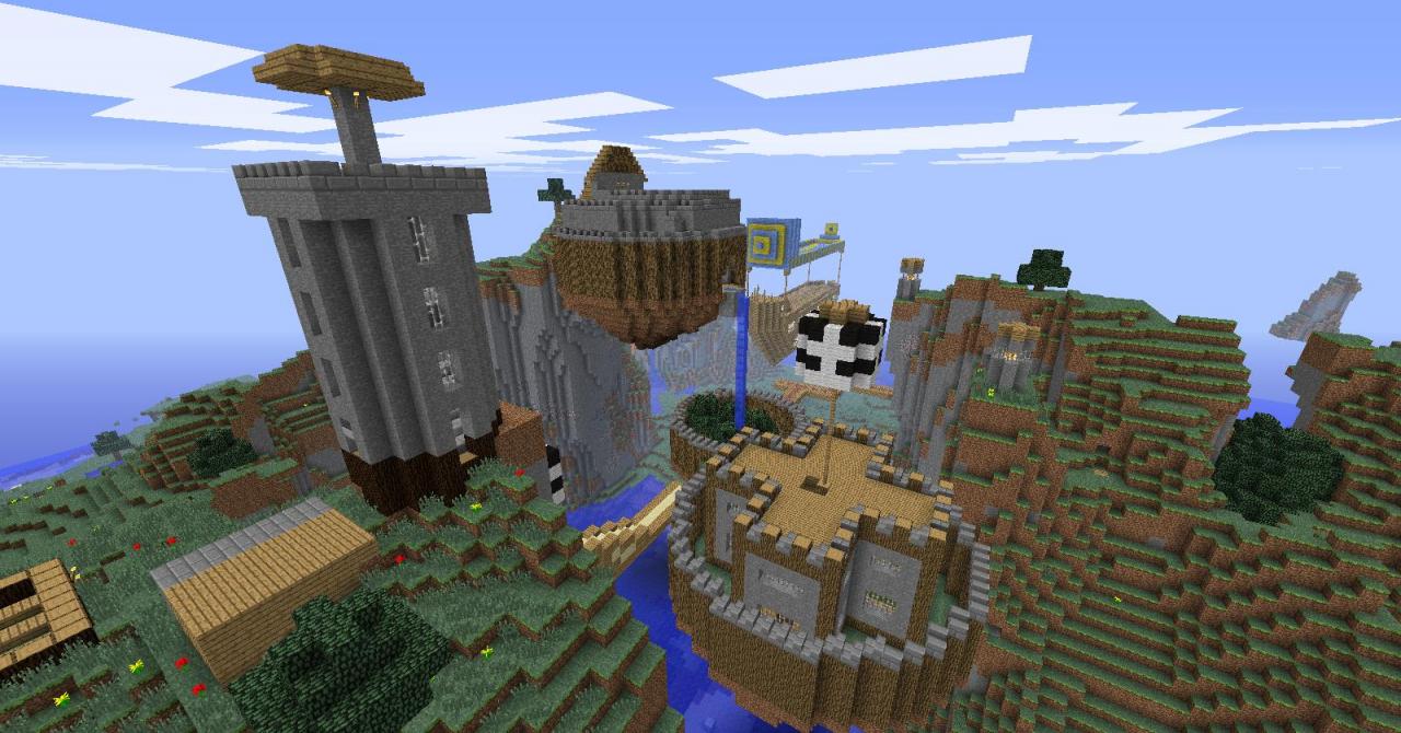 Sky Base Minecraft Map