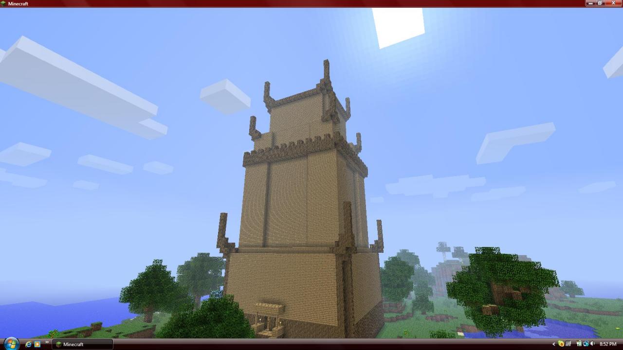 Wooden temple (survival) Minecraft Map