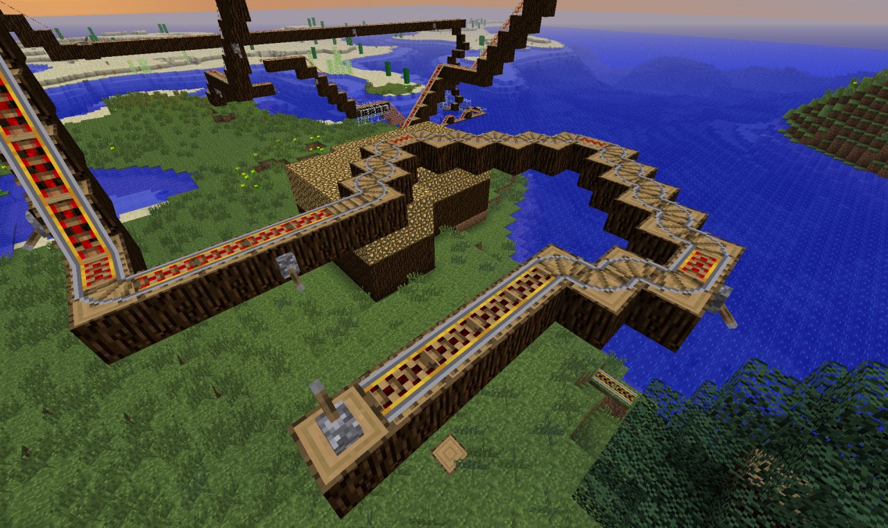 Roller Coaster!!! (MUST SEE) Minecraft Map