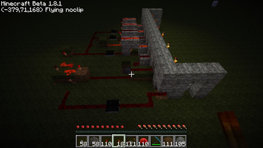 Very Compact keypad lock Minecraft Map