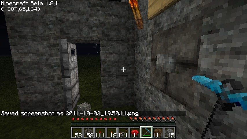 Very Compact keypad lock Minecraft Map