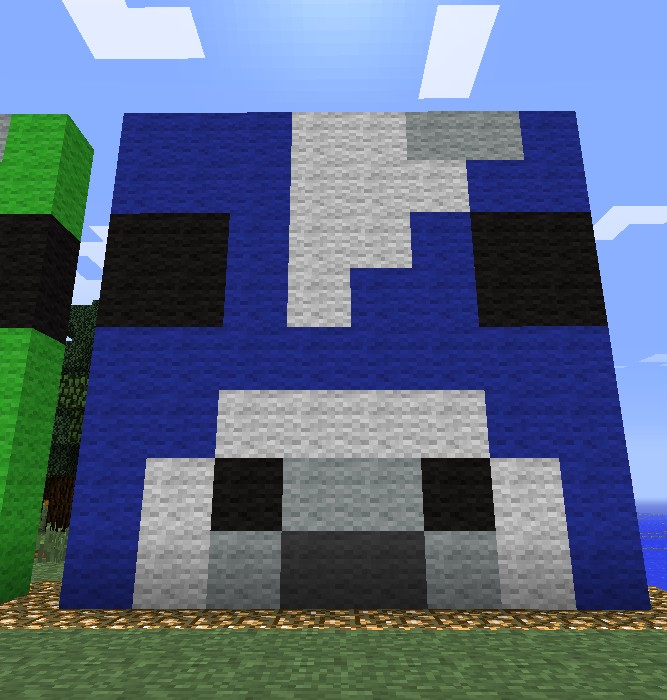 blue MOOSHROM Minecraft Map