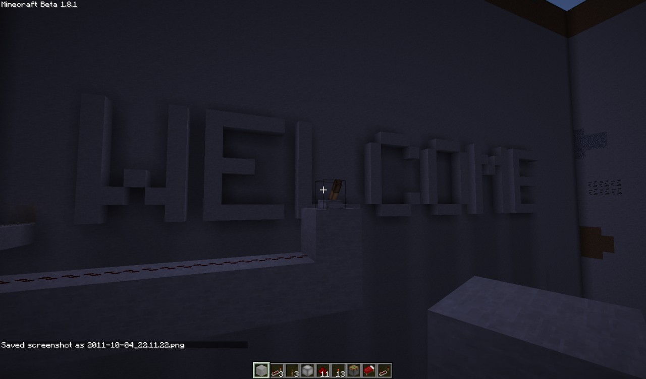 Extremely Large Extendable Welcome Sign Minecraft Map