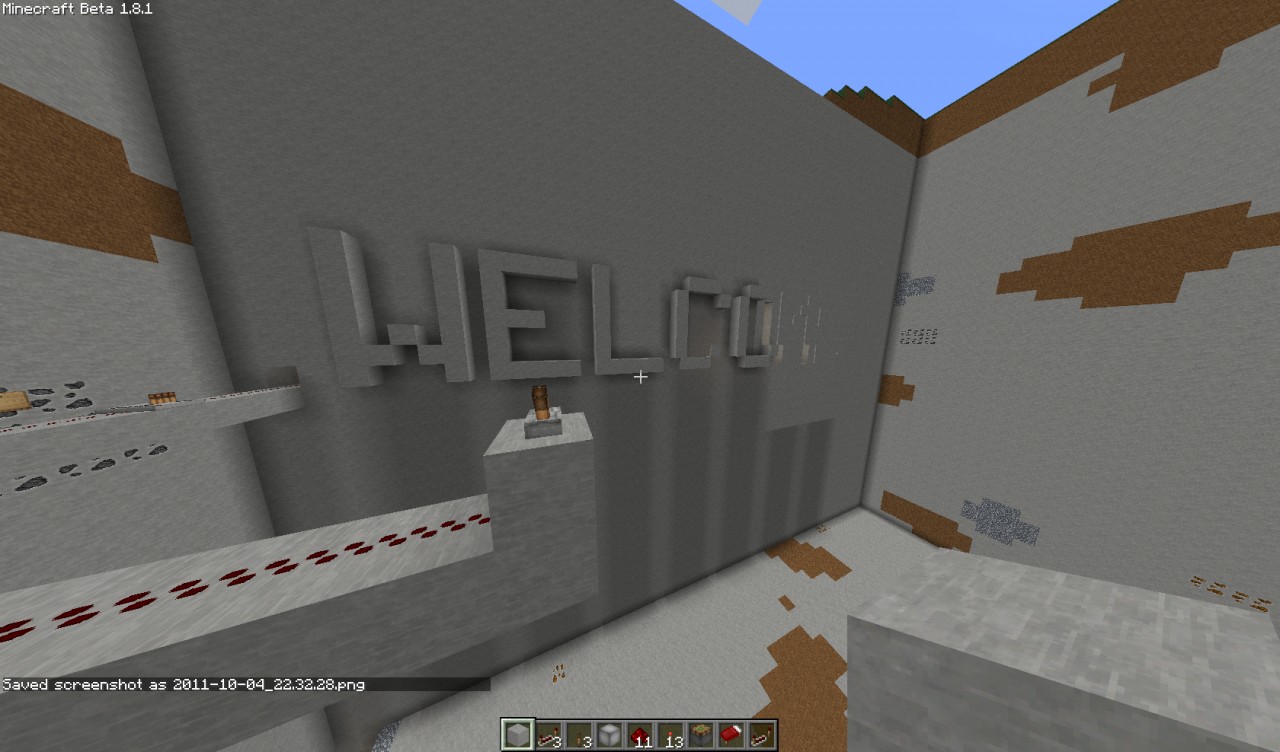 Extremely Large Extendable Welcome Sign Minecraft Map