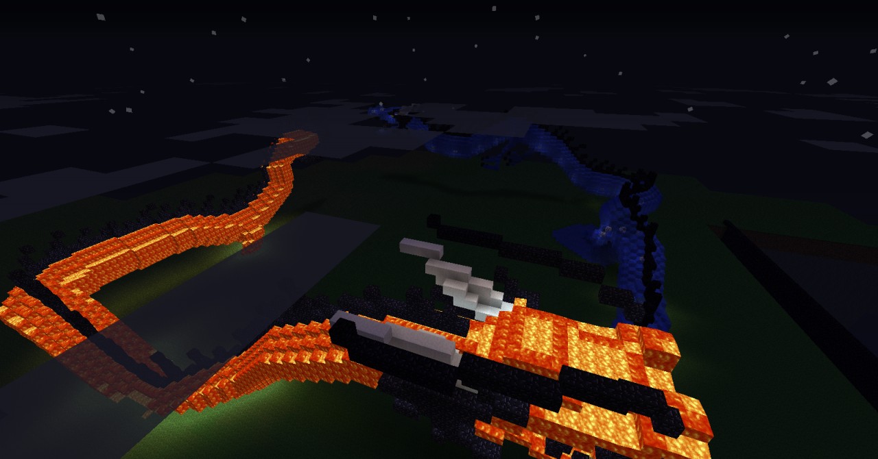Lava Dragon Vs. Water Dragon Minecraft Map