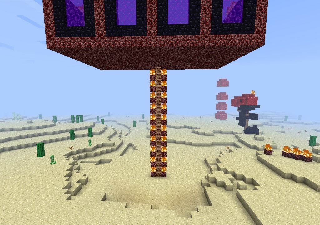 NETHER SKY TEMPLE Minecraft Map