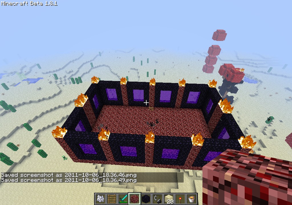NETHER SKY TEMPLE Minecraft Map