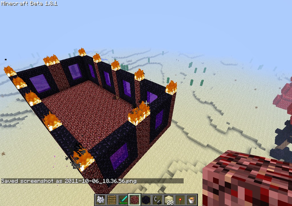 NETHER SKY TEMPLE Minecraft Map