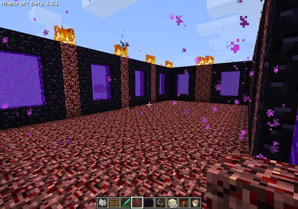NETHER SKY TEMPLE Minecraft Map