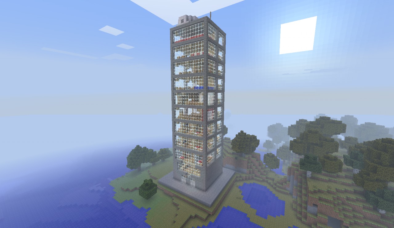 skyscraper ( fully equipped ! ) Minecraft Map