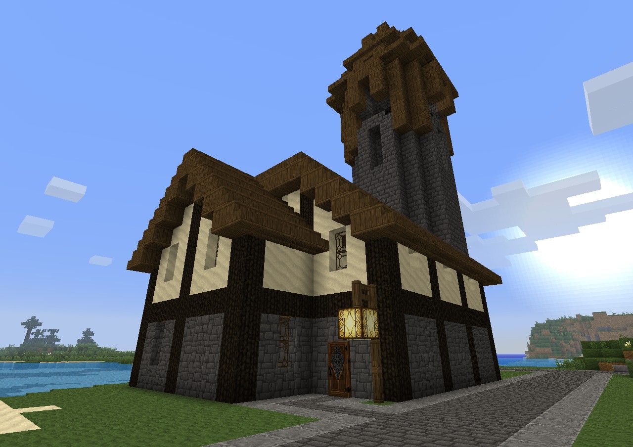 Victorian-esque House with Tower Minecraft Map