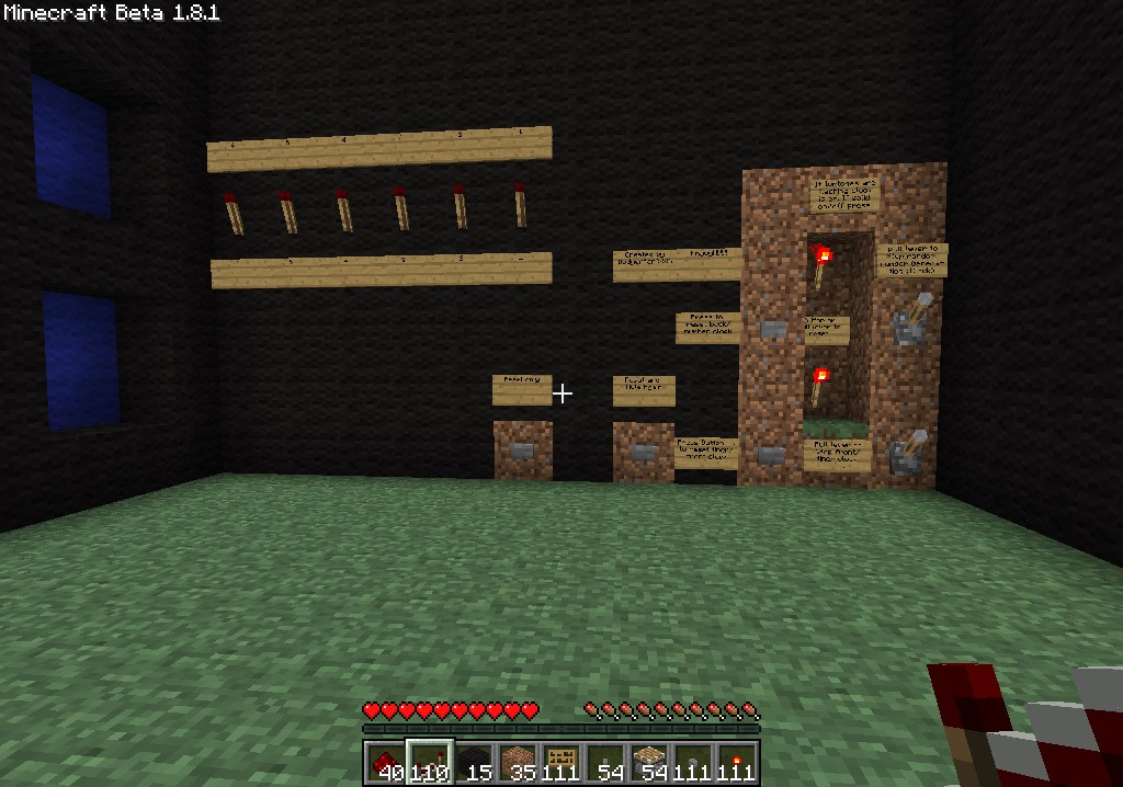 Dice (random number generating) Minecraft Map