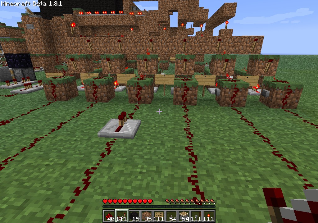 Dice (random number generating) Minecraft Map