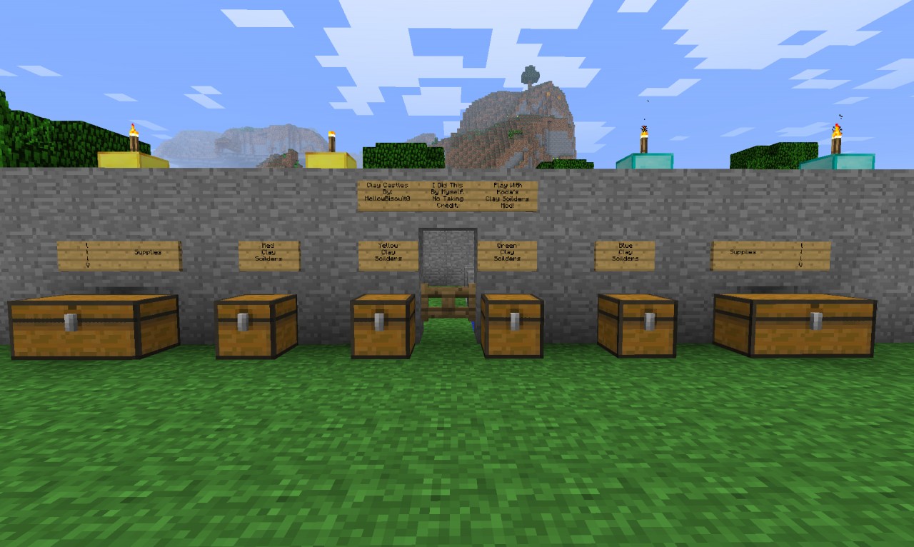 Clay Soldiers Castles Minecraft Map