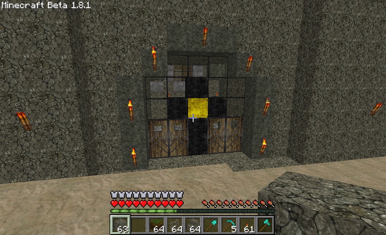 cobblestone cross gate Minecraft Map