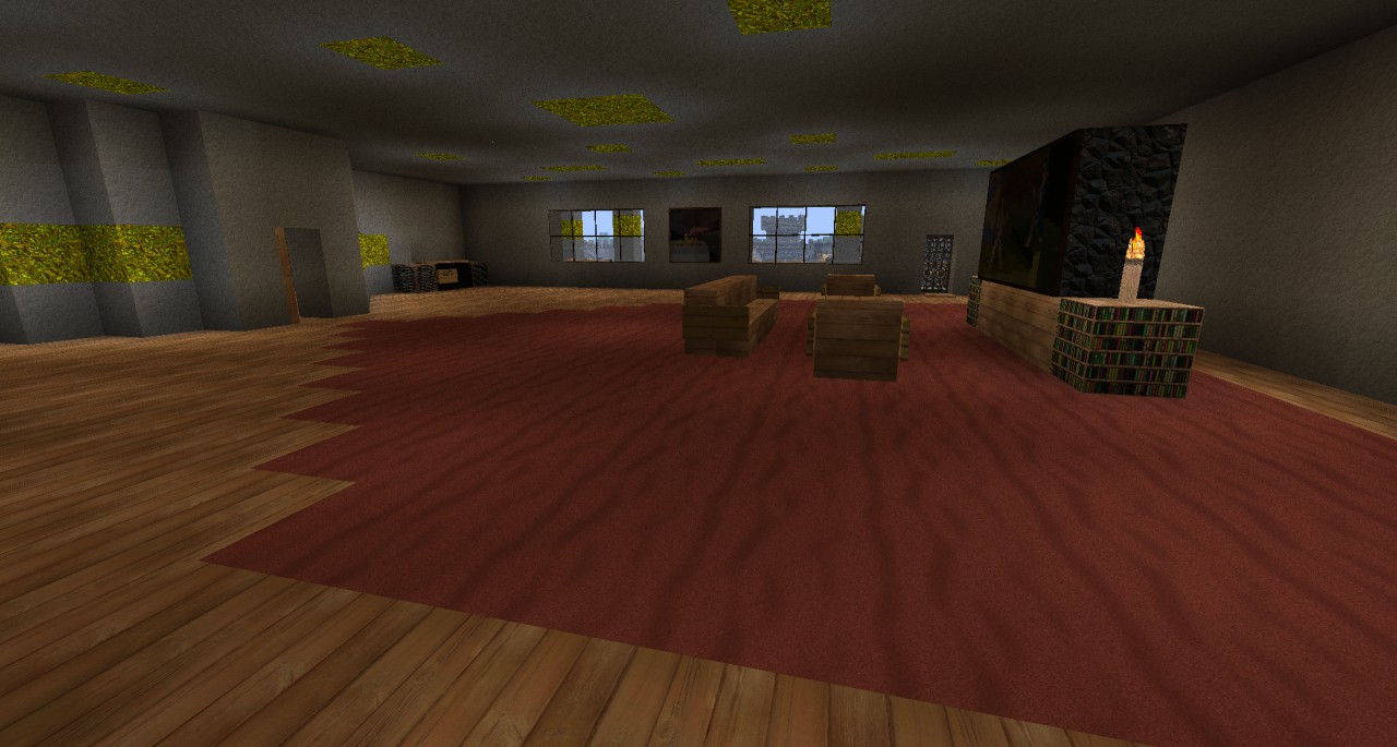 Stone/Glowstone House Minecraft Map