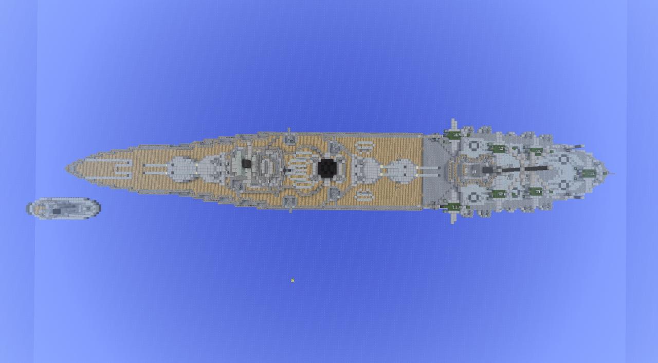 Battleship ( IJN Ise ) Minecraft Map