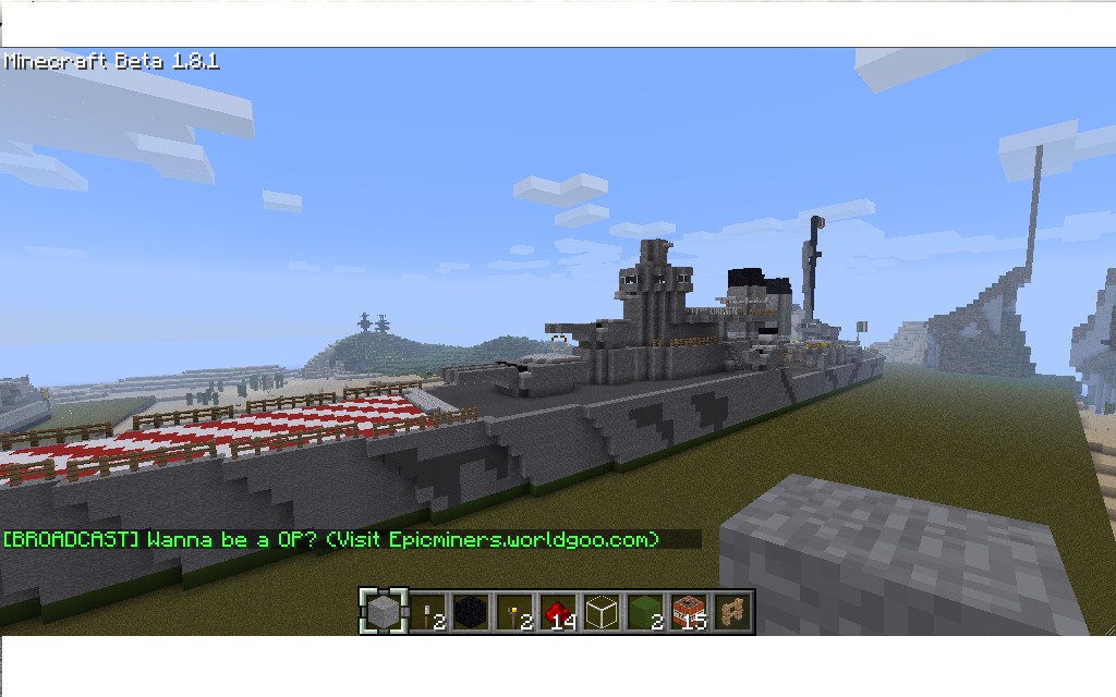 Italian light cruiser Minecraft Map