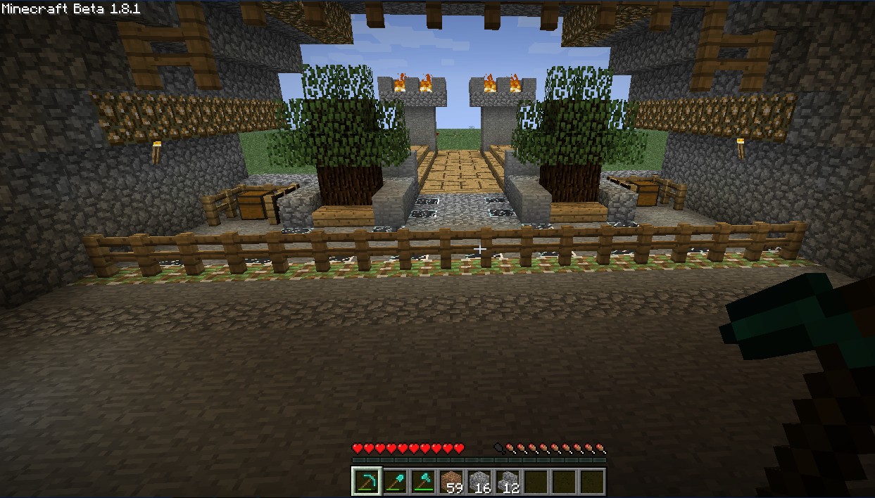 Simple piston gate Minecraft Map