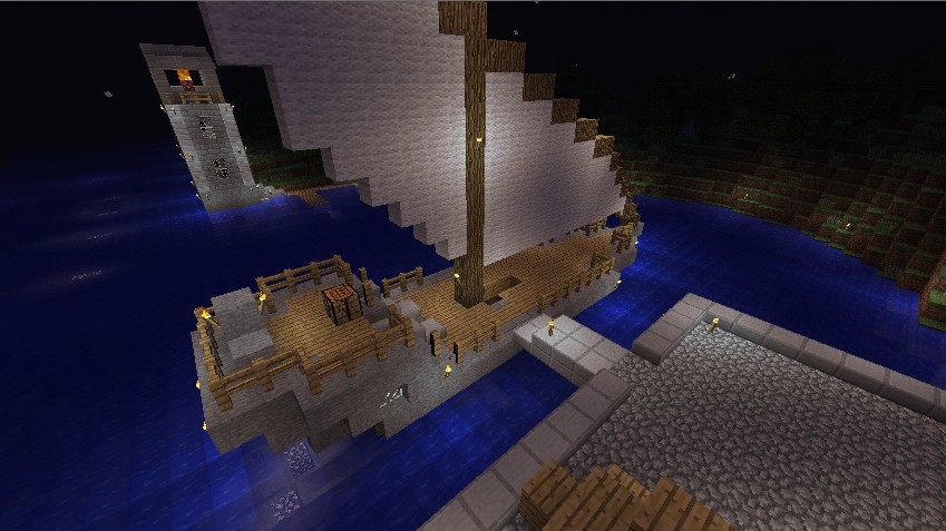Boat (caravel) (city of raztoc) Minecraft Map