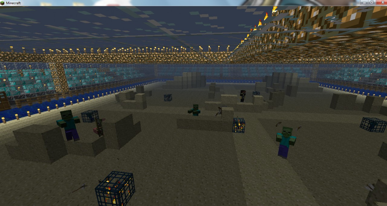 Battle arena - Fight monsters in style Minecraft Map