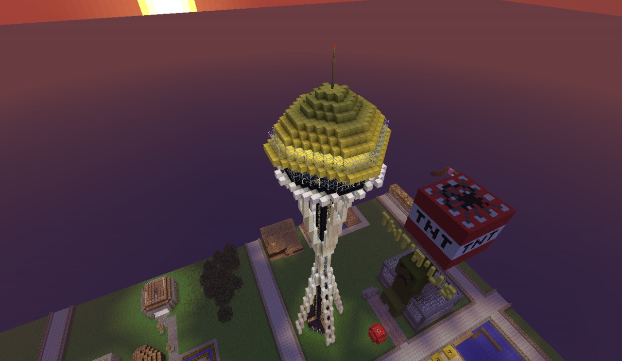 Space Needle of Seatlle Minecraft Map