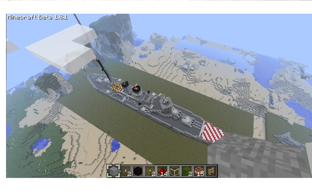 Italian light cruiser Minecraft Map