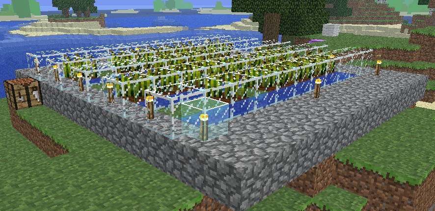 8x8 Wheat Farm Minecraft Map