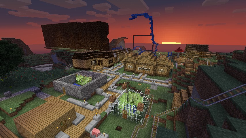 city, base, train, and more Minecraft Map