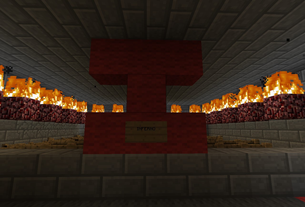 Inferno Roller Coaster Minecraft Map