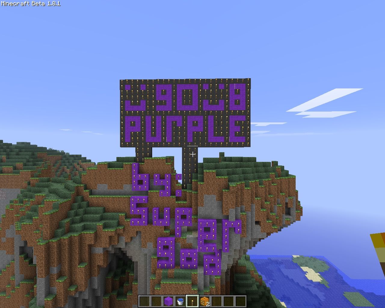 Purple Minecraft Map