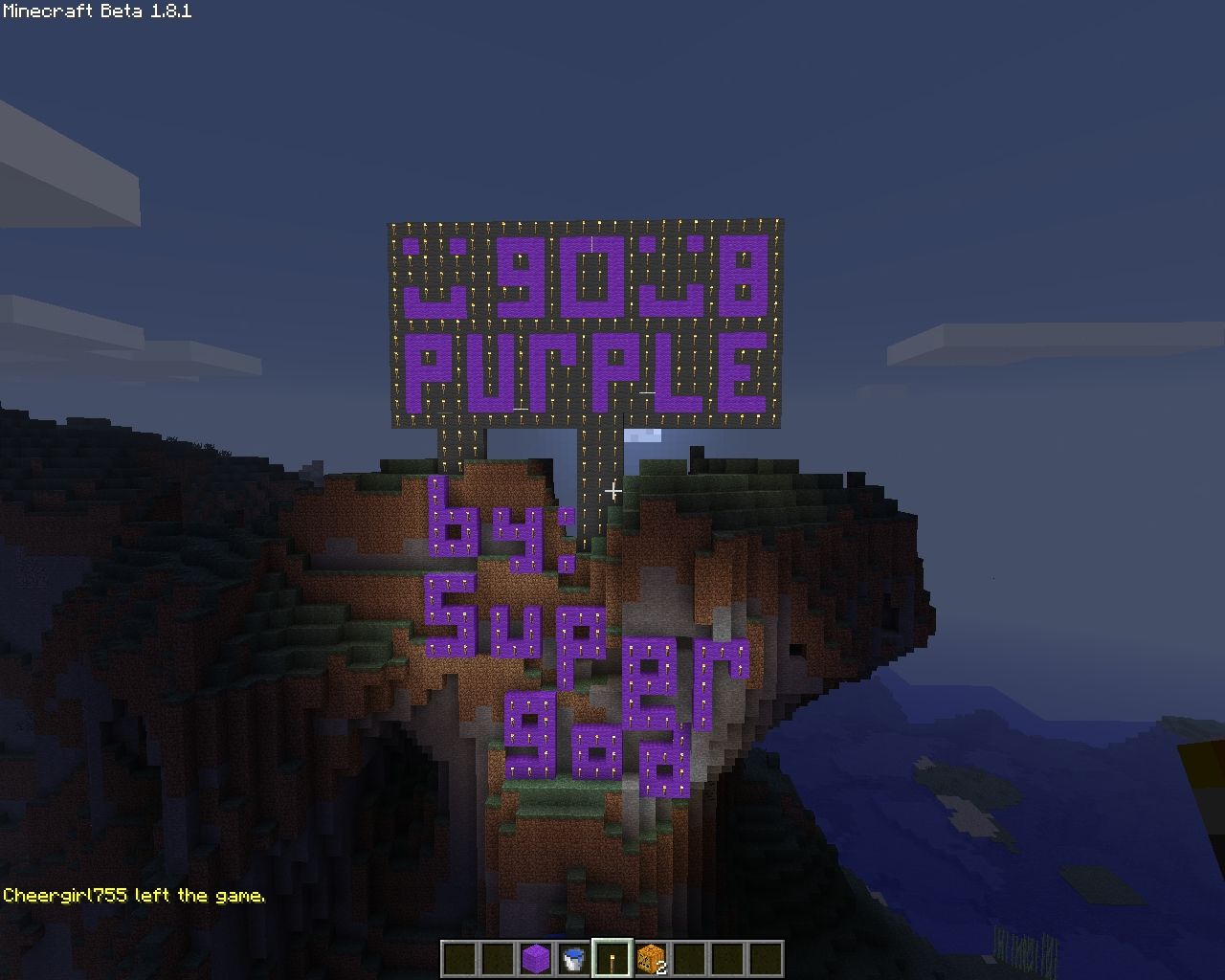 Purple Minecraft Map