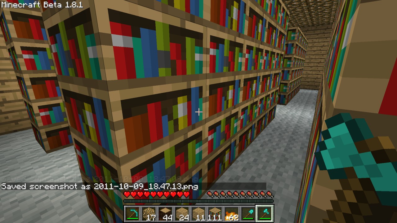 the libreary Minecraft Map