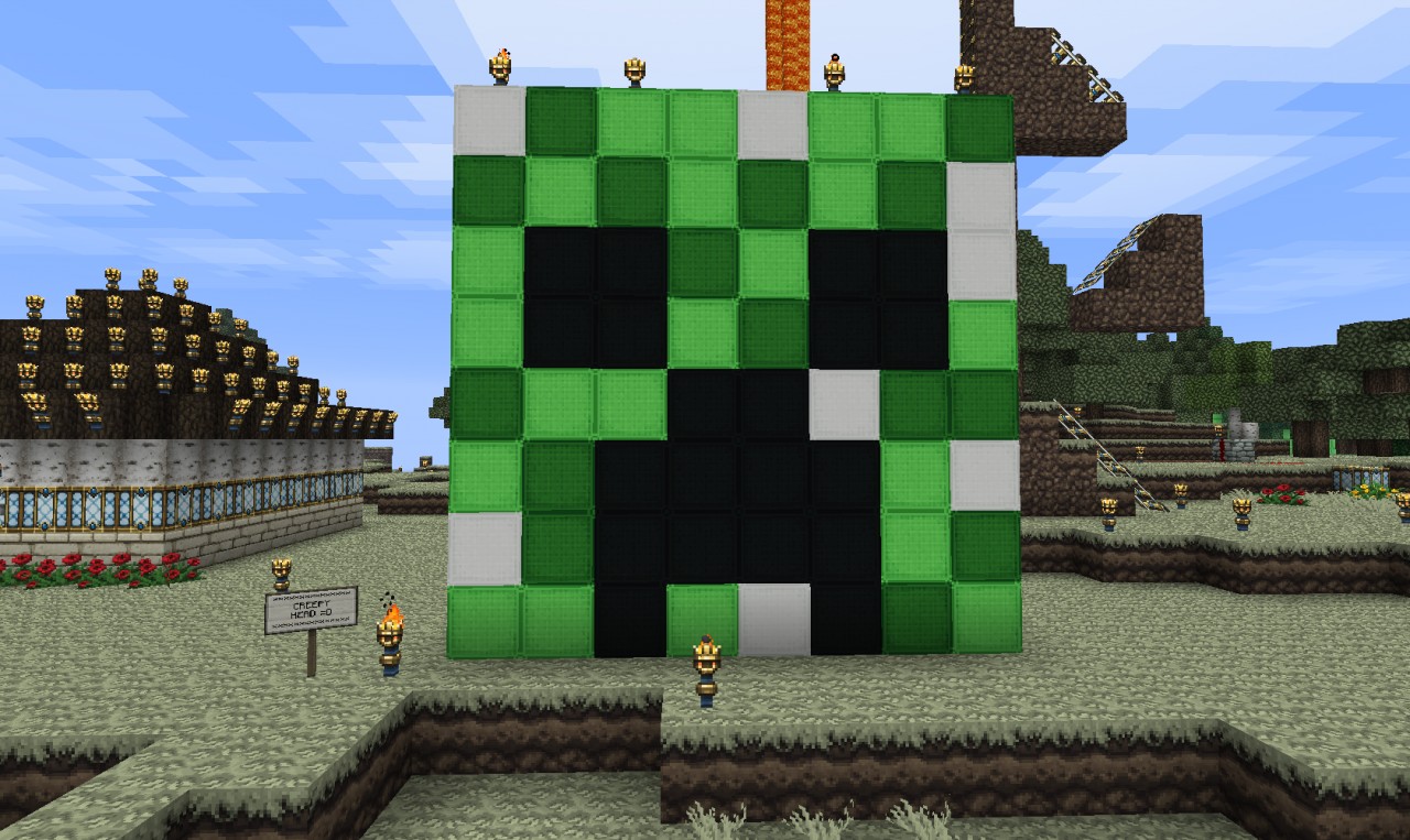 Creeper Head Minecraft Map