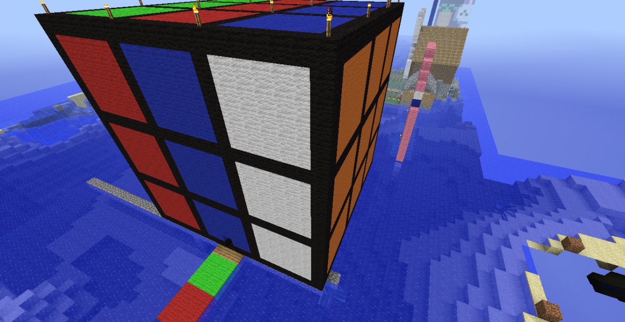 Huge Rubik's Cube Minecraft Map
