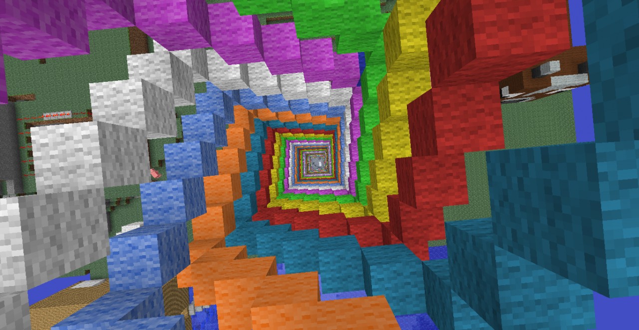 Huge Color Spiral Minecraft Map