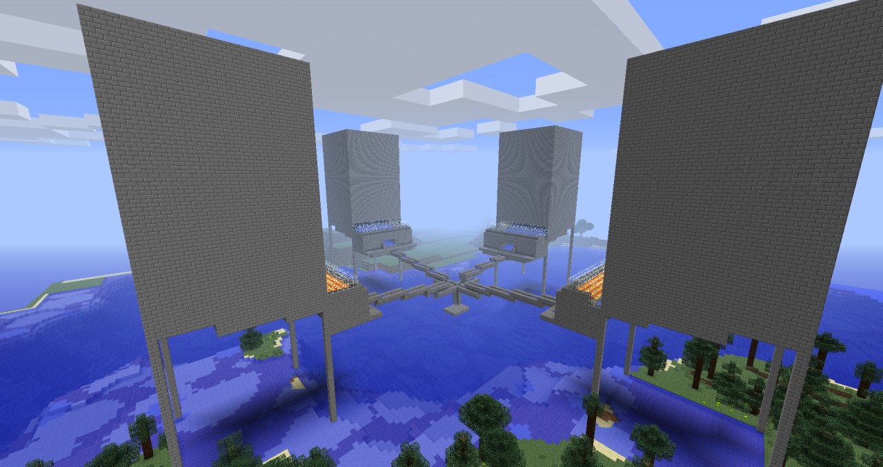 4 mob grinders Minecraft Map